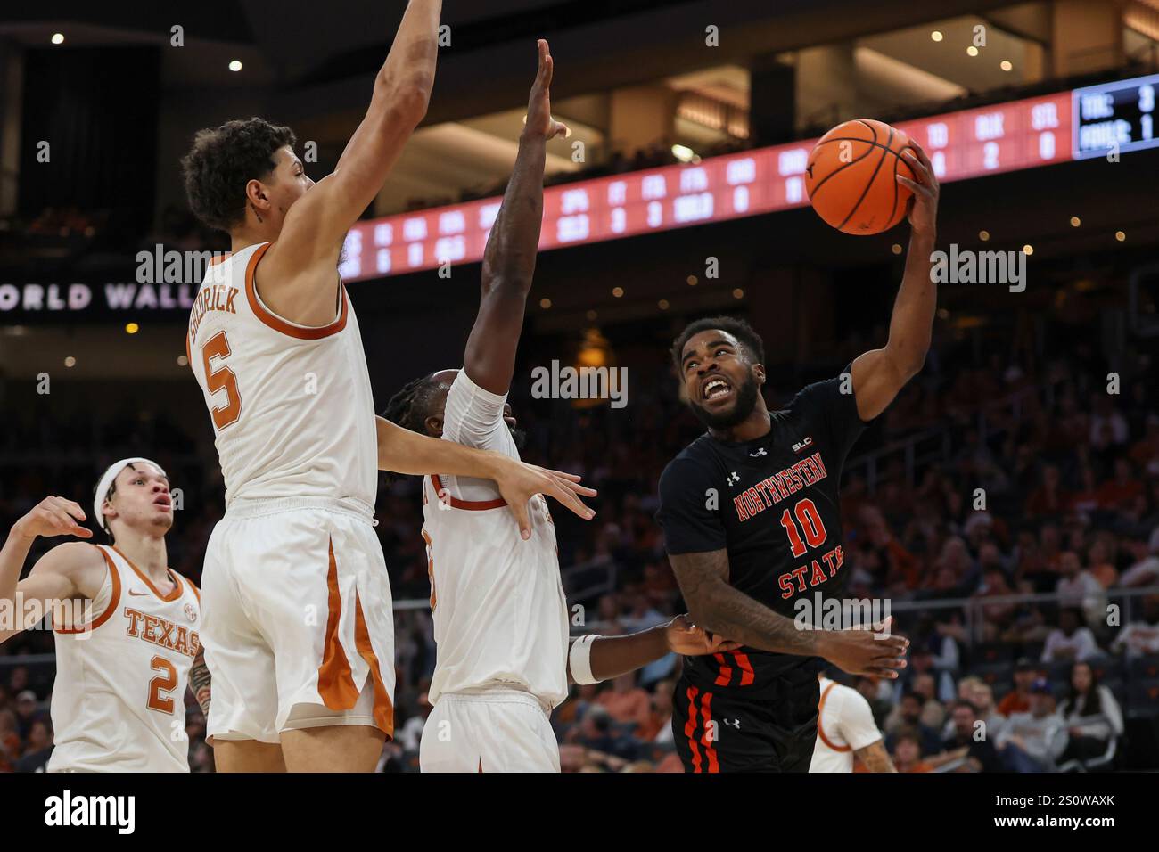 AUSTIN, TX - DECEMBER 29: Northwestern State Demons guard Jon Sanders ...