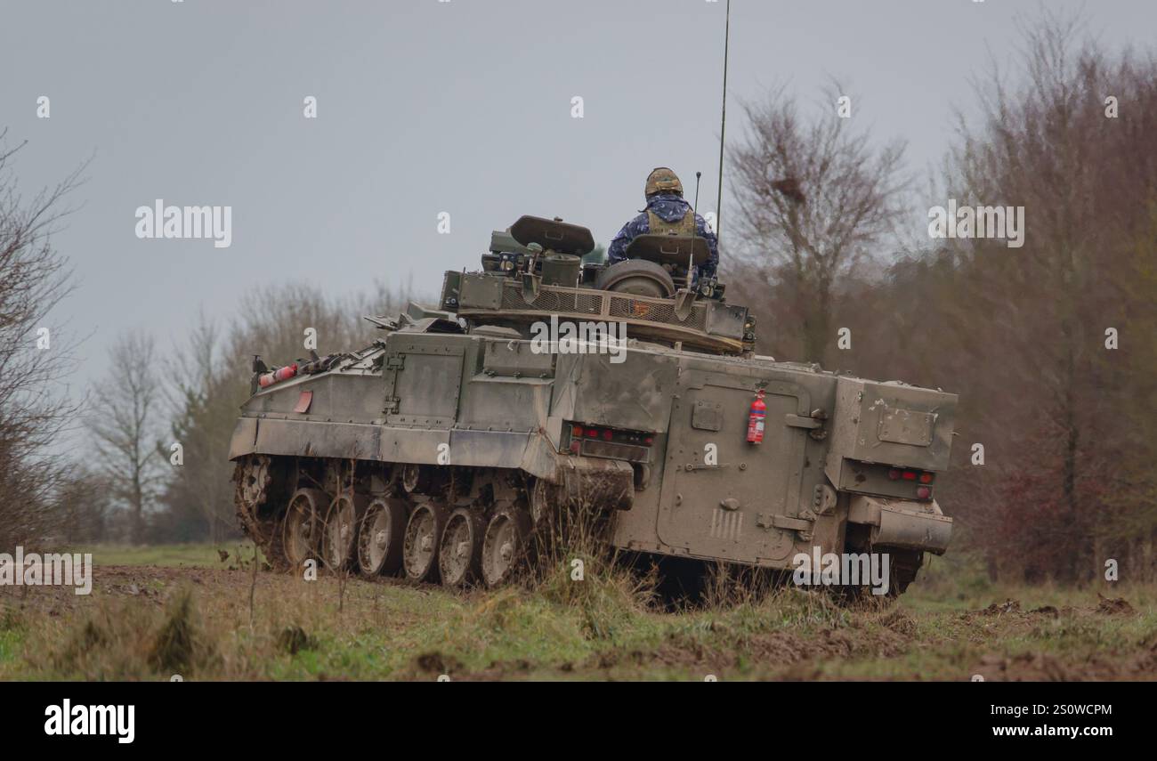 British army Warrior FV510 light infantry fighting vehicle tank in ...