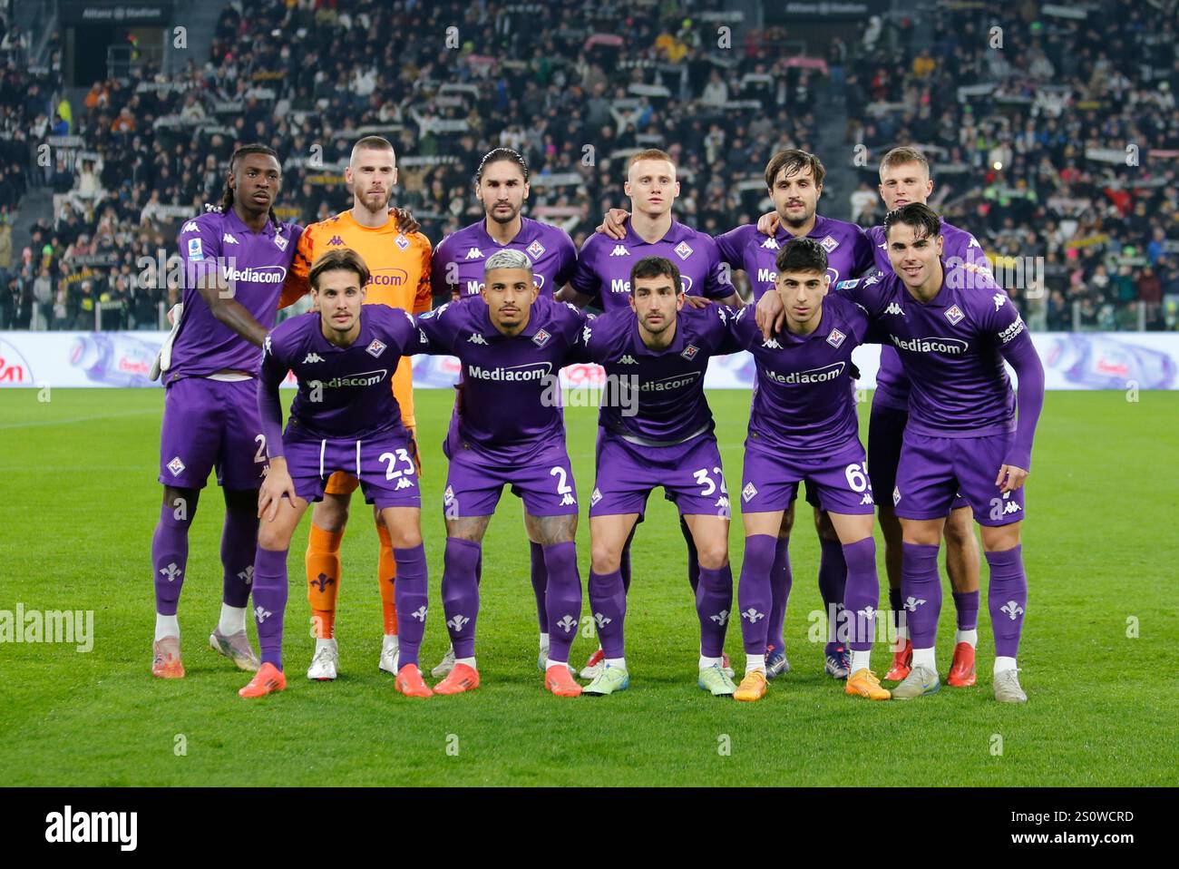 Turin, Italy. 29th Dec, 2024. ACF Fiorentina team picture during the ...