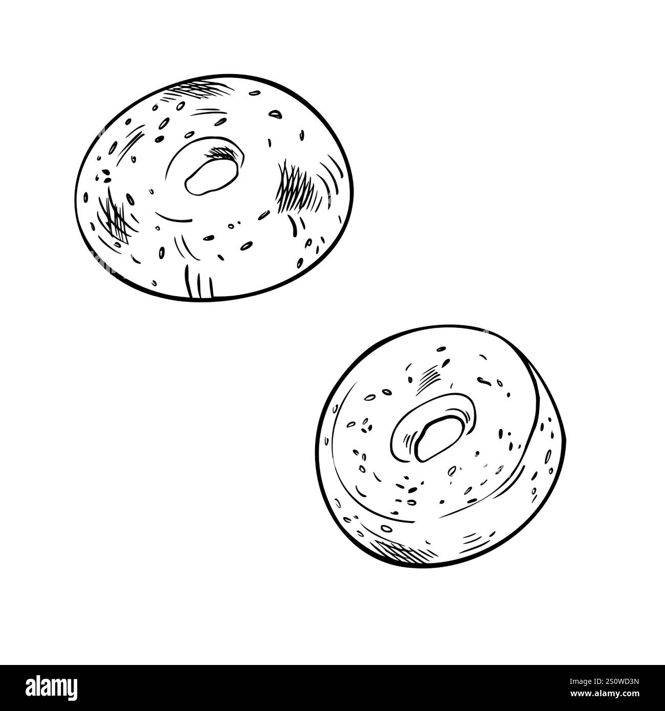 Top view black sesame Black and White Stock Photos & Images - Alamy