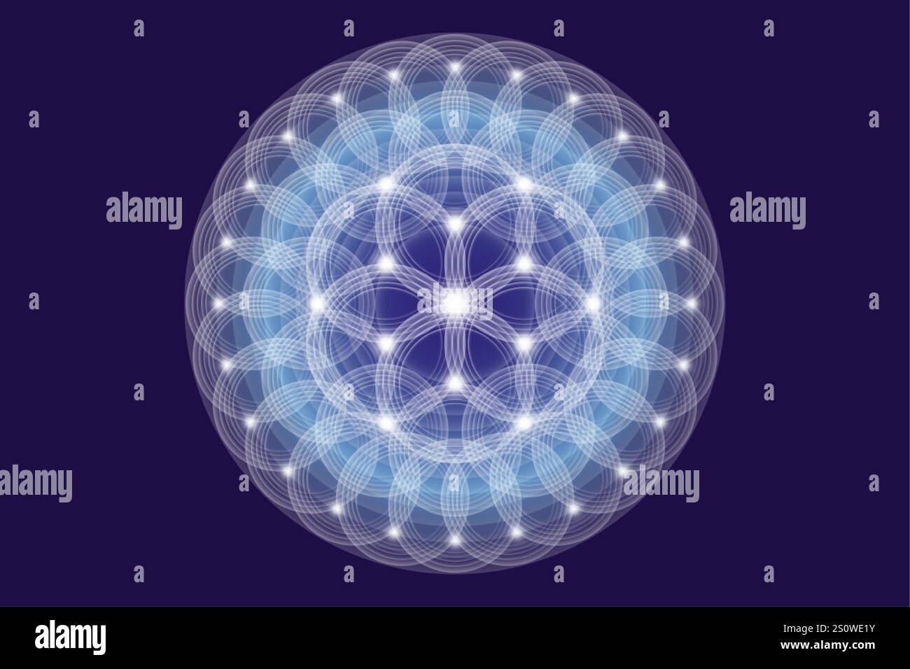 Seed Flower of life lotus icon, logo mandala sacred geometry, symbol of ...