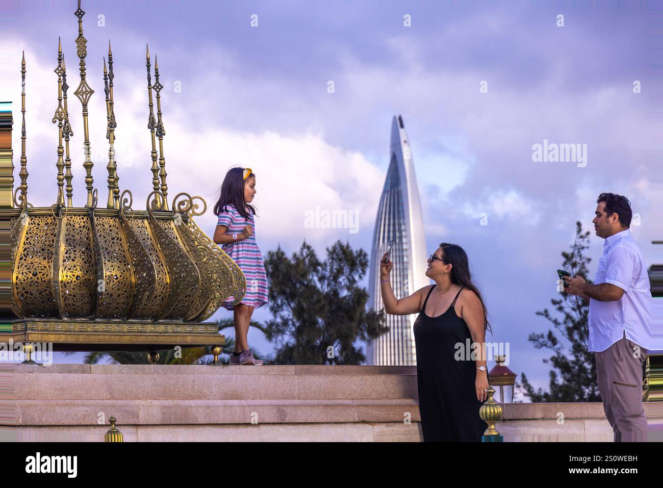 MOROCCO. RABAT. THE MOHAMMED VI TOWER, END 2024. 250 METERS (55 STAGES ...