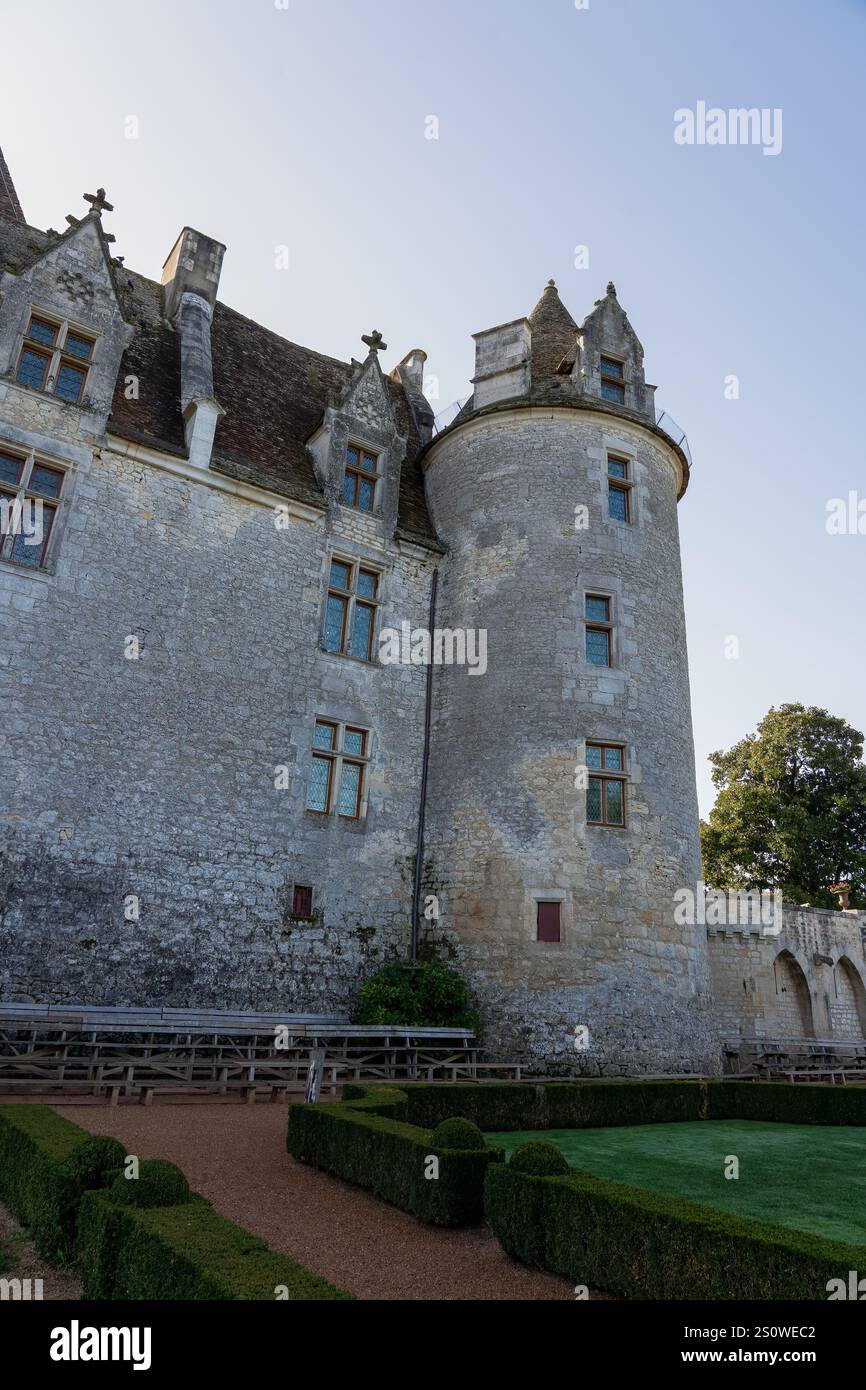a medieval hand-built stone property in France Stock Photo - Alamy