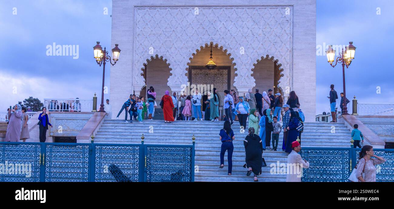 MOROCCO. RABAT. MOHAMMED V MAUSOLEUM, A ROYAL MONUMENT OF UNEQUALLED ...