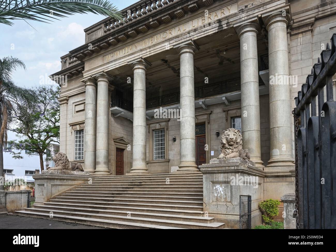 NAIROBI DOWNTOWN, KENYA - NOVEMBER 13, 2022: Facade of McMillan ...