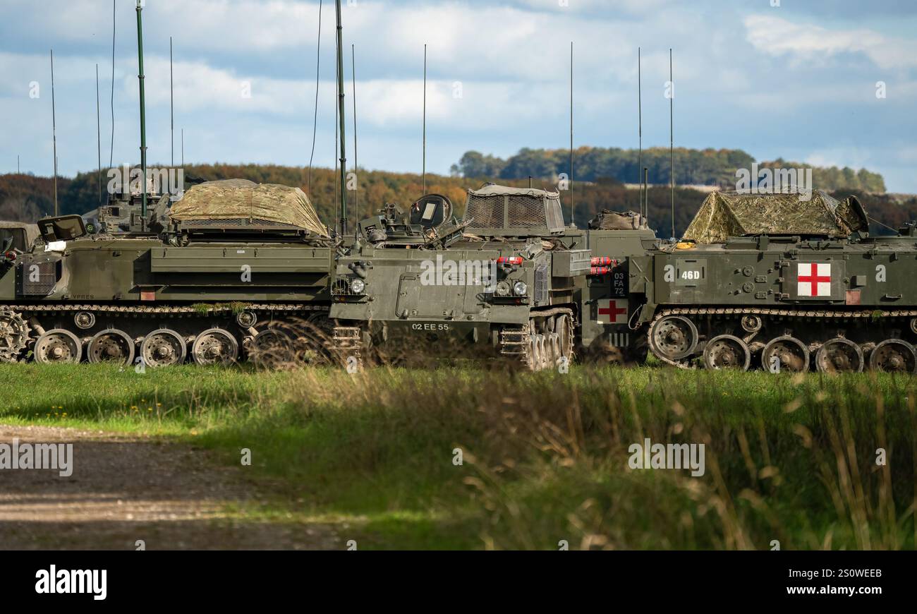 british army Bulldog FV432 tank on manoeuvres Stock Photo - Alamy