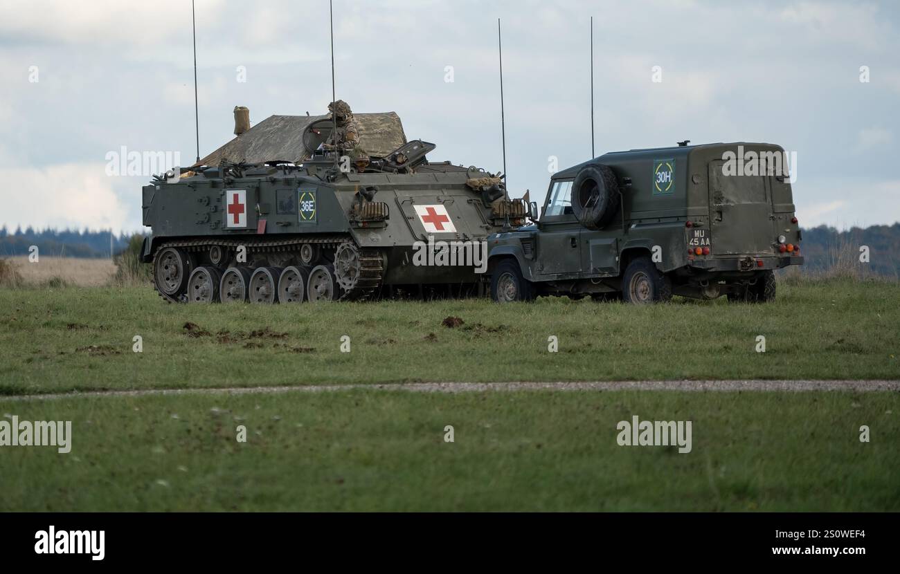 british army Bulldog FV432 tank on manoeuvres Stock Photo - Alamy