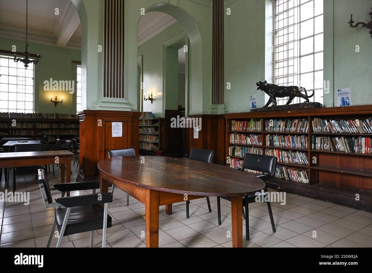 NAIROBI DOWNTOWN, KENYA - NOVEMBER 13, 2022: Interior of the reading ...