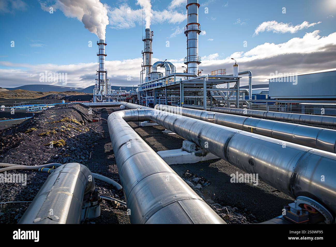 Carbfix project in Iceland. Renewable energy Stock Photo - Alamy
