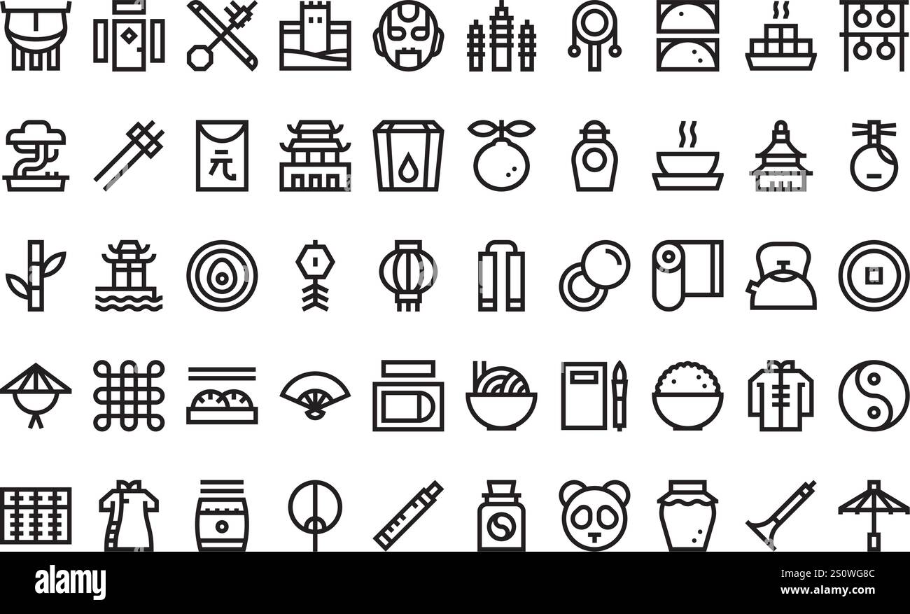 China icons High-Quality Vector Icons Collection with Editable Stroke ...