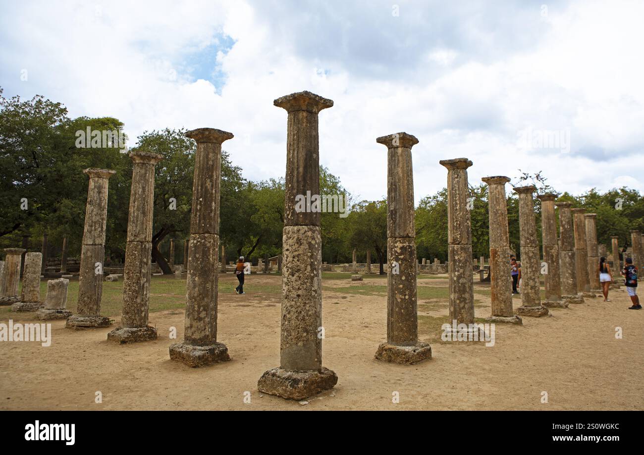 Ancient ruins of the archaeological site of Olympia, UNESCO World ...