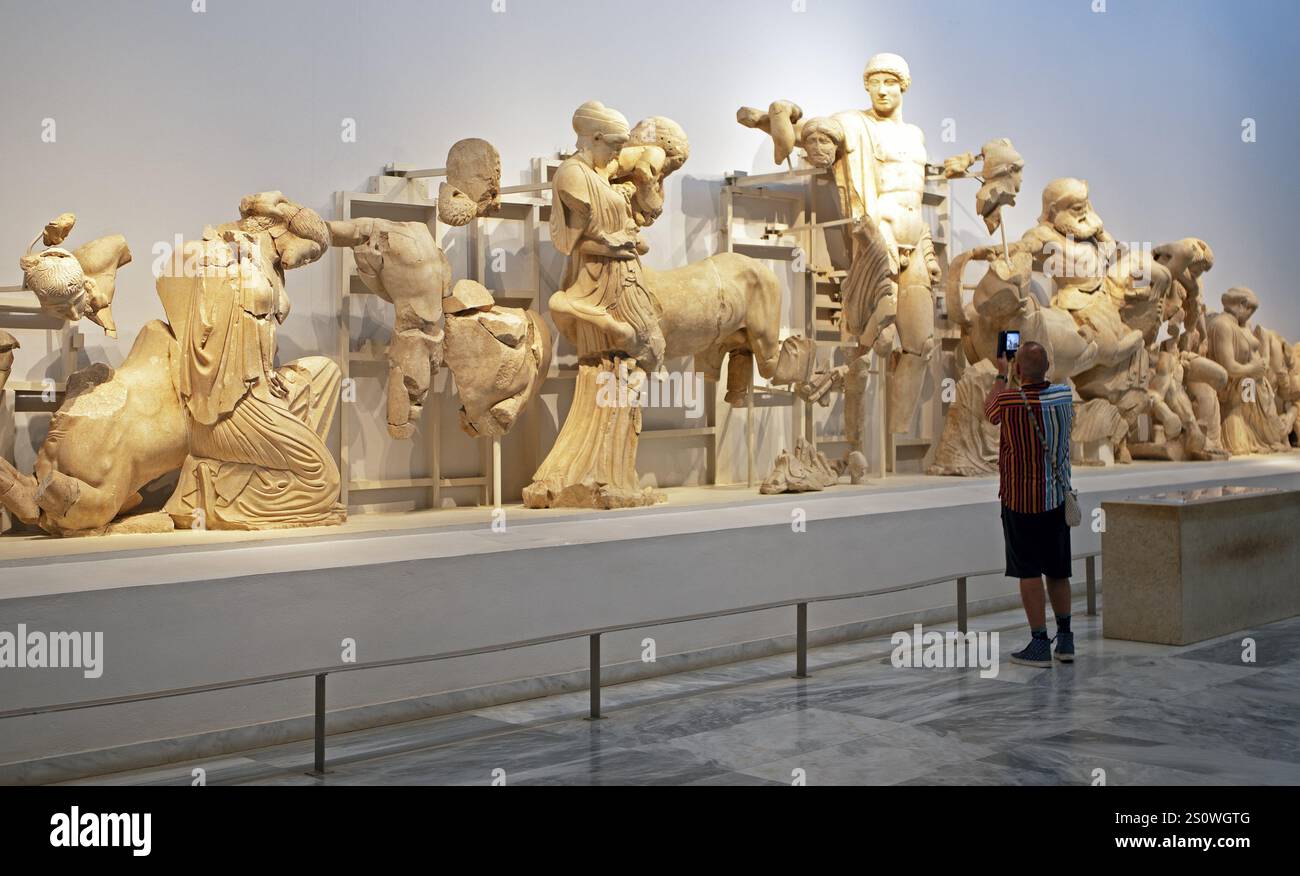 Statues of the Temple of Zeus in the Museum of the Archaeological Site ...