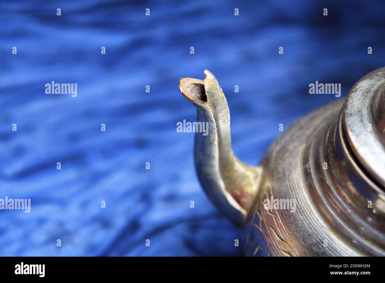 Spout, spout, traditional Turkish tea kettle made of brass, Caydanlik ...