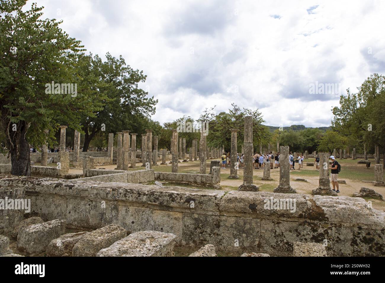 Ancient ruins of the archaeological site of Olympia, UNESCO World ...