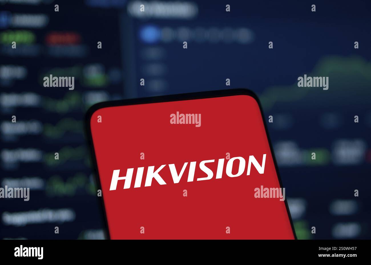 Hikvision logo is displayed on smartphone. Hikvision is a leading ...