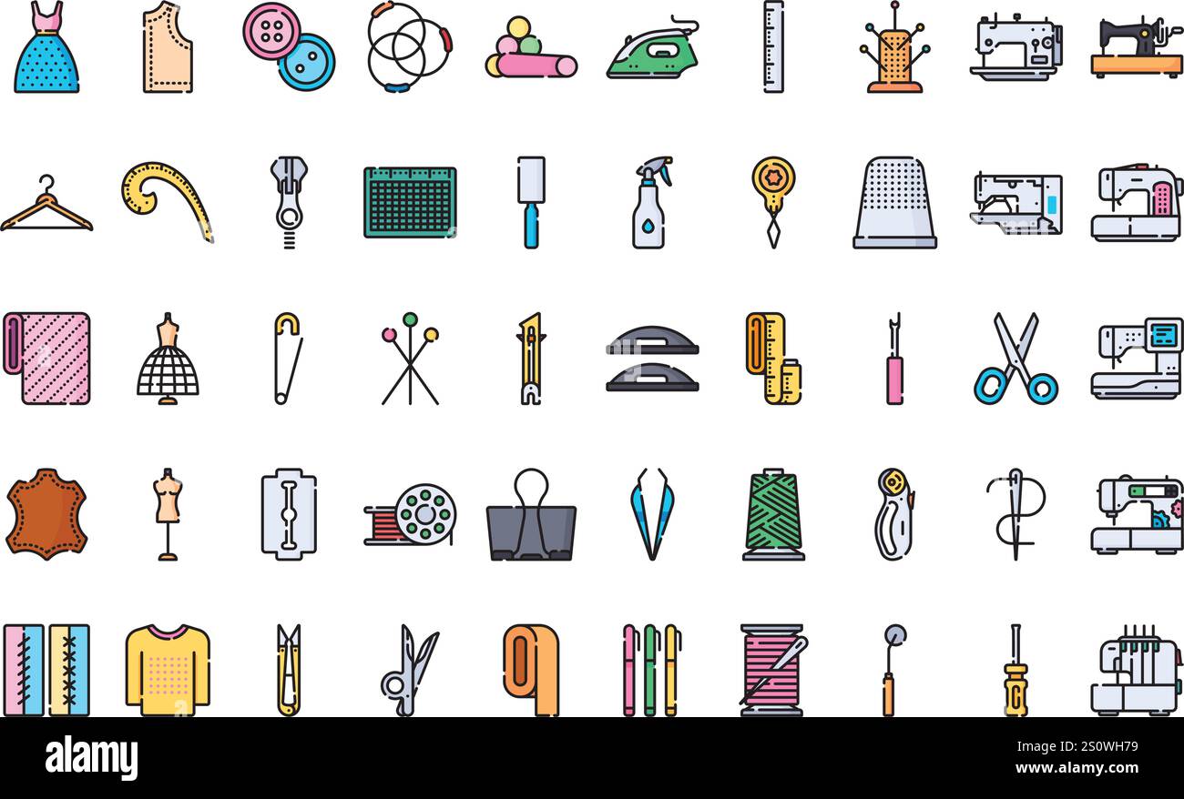 Sewing icons High-Quality Vector Icons Collection with Editable Stroke ...