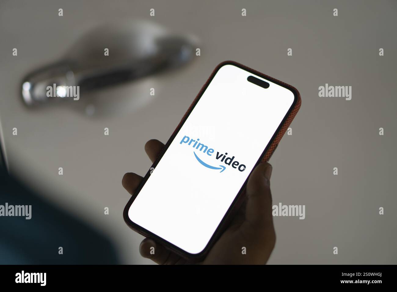 Amazon prime video logo is displayed on smartphone Stock Photo - Alamy