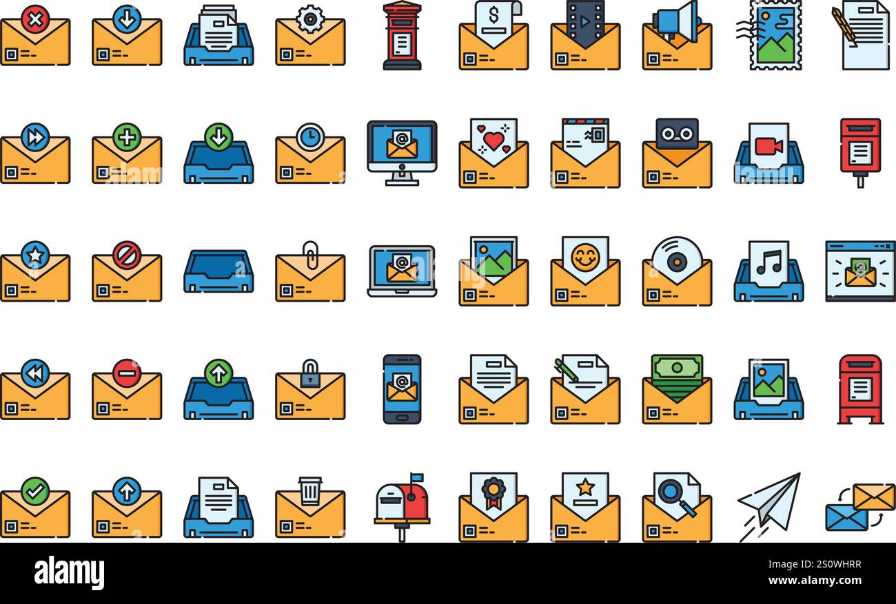 Email icons High-Quality Vector Icons Collection with Editable Stroke ...