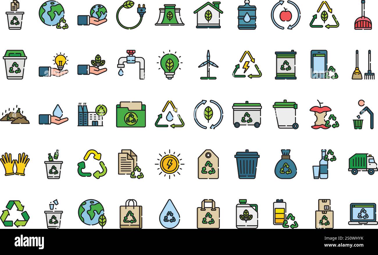 Recycling icons High-Quality Vector Icons Collection with Editable ...