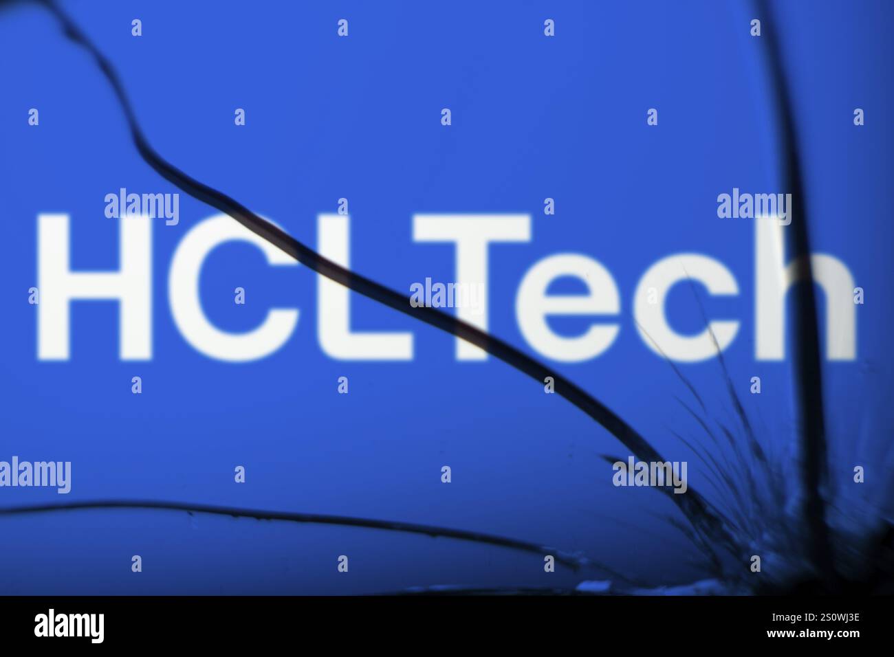 HCL Tech logo is visible on the broken glass. HCL Technologies Limited ...