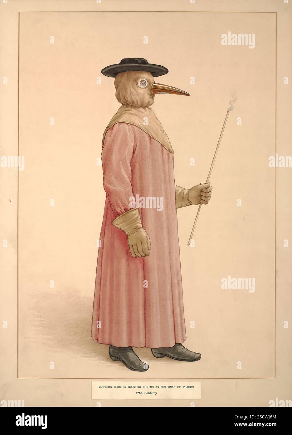 17th Century "Plague Doctor". A plague doctor was a physician hired ...