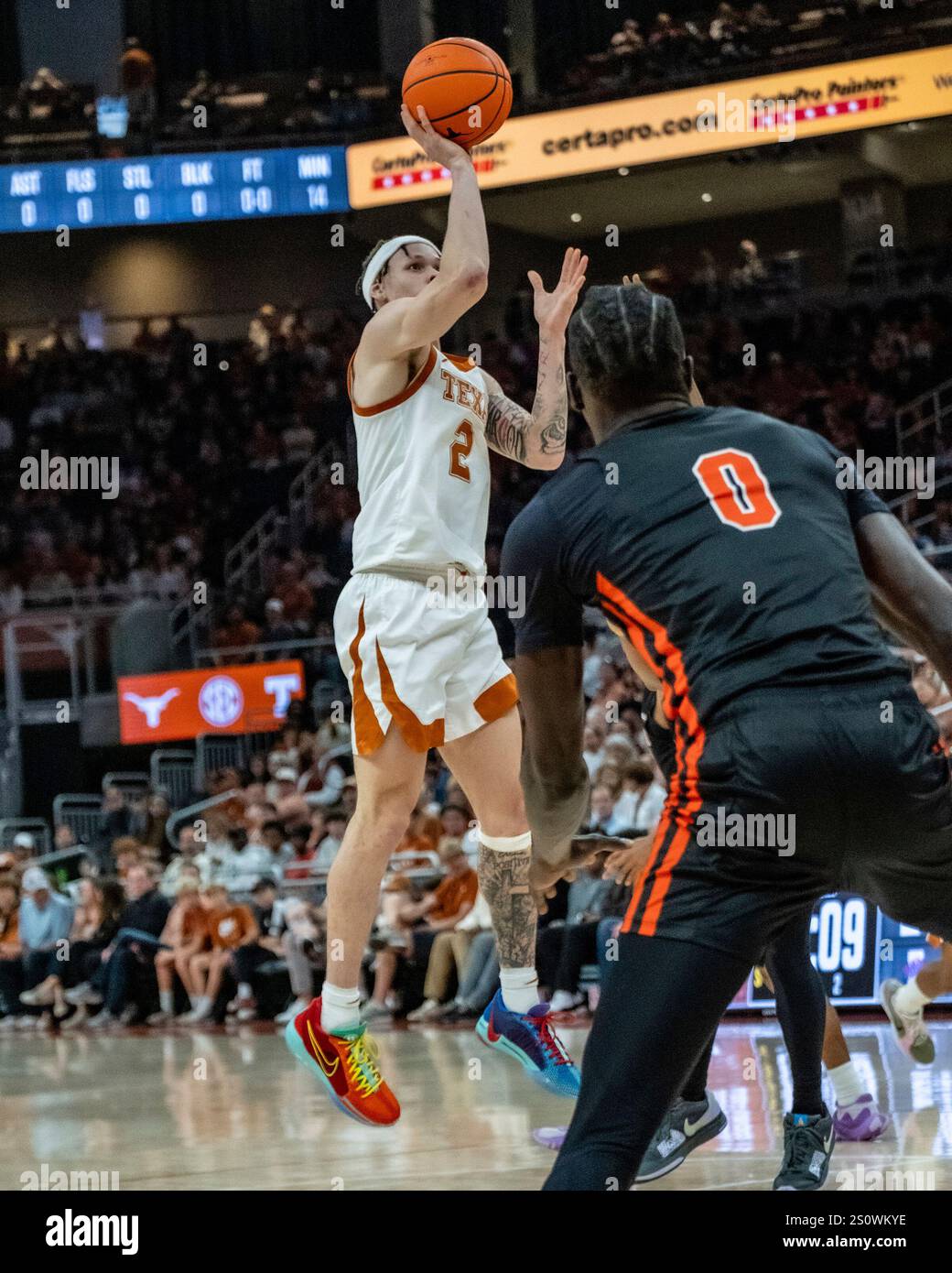 Dec 29, 2024. Chendall Weaver (2) of the Texas Longhorns in action vs ...