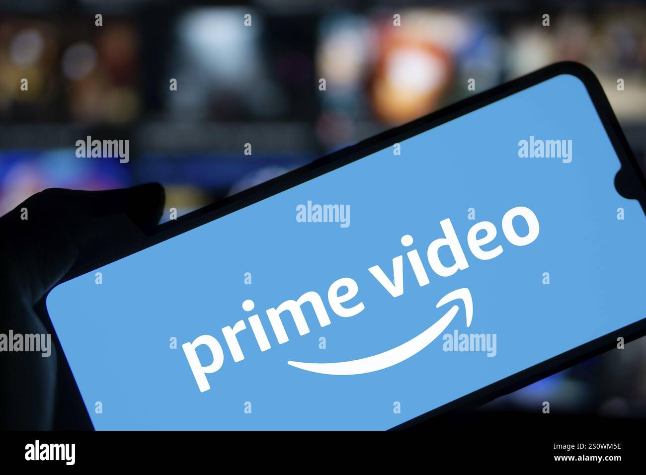Amazon prime video logo is displayed on smartphone Stock Photo - Alamy