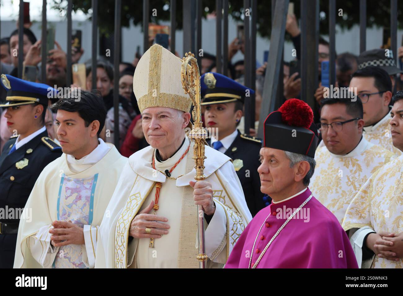 Primary Archbishop of Mexico Cardinal Carlos Aguiar Retes looks on ...