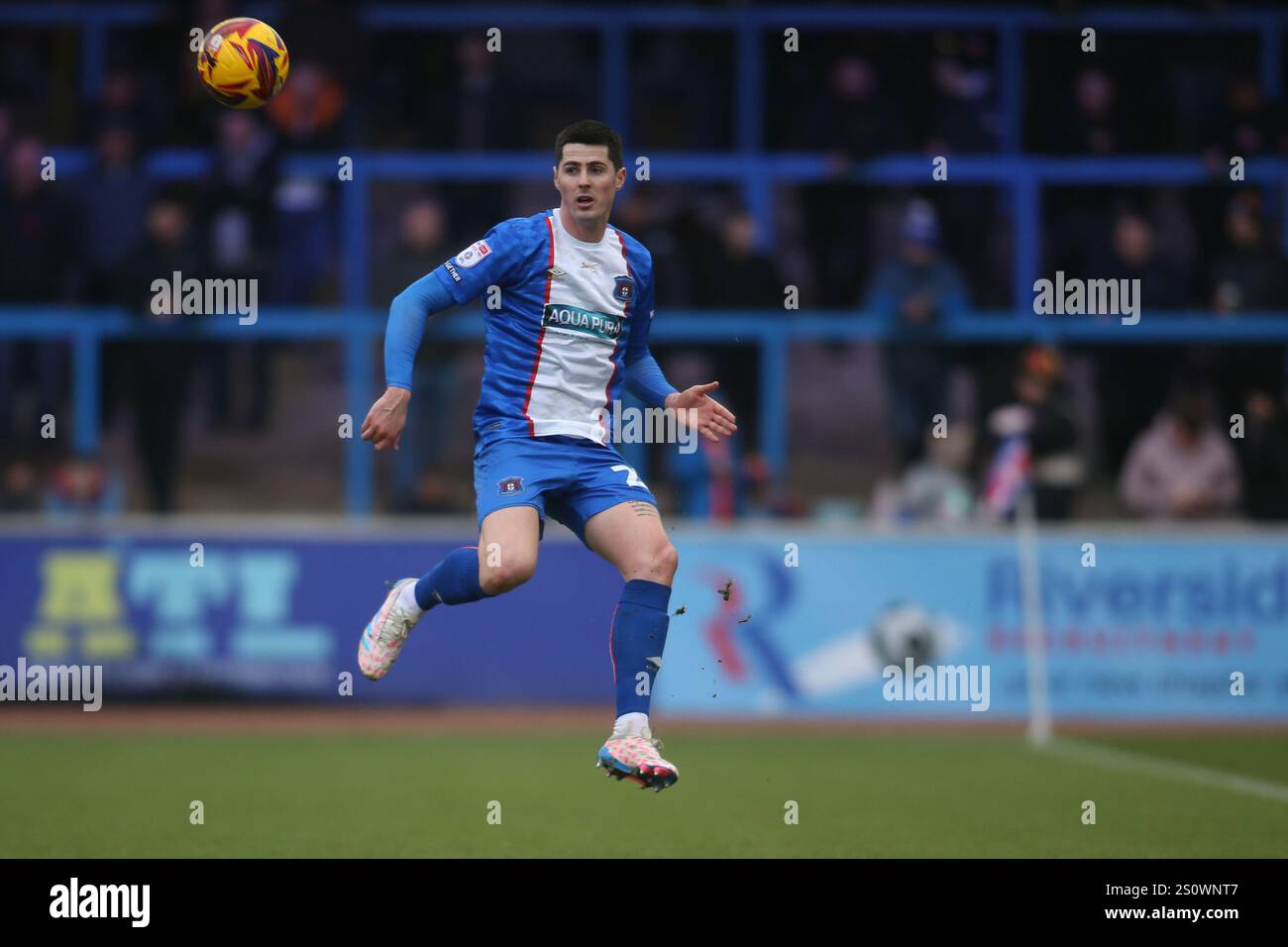 Carlisle United's Jon Mellish clears a ball during the Sky Bet League 2 ...
