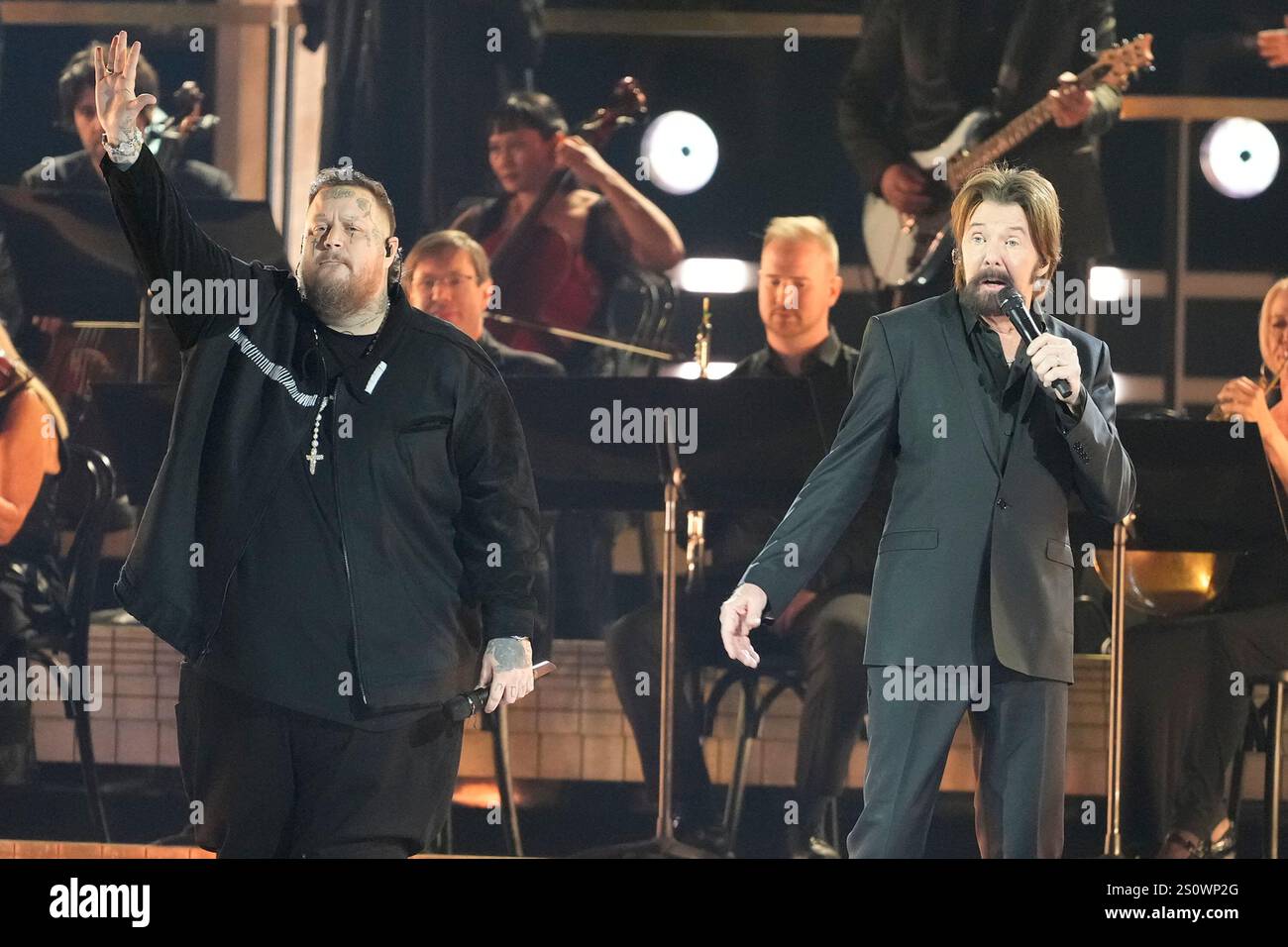 20 November 2024 - Nashville, Tennessee - Jelly Roll and Ronnie Dunn ...
