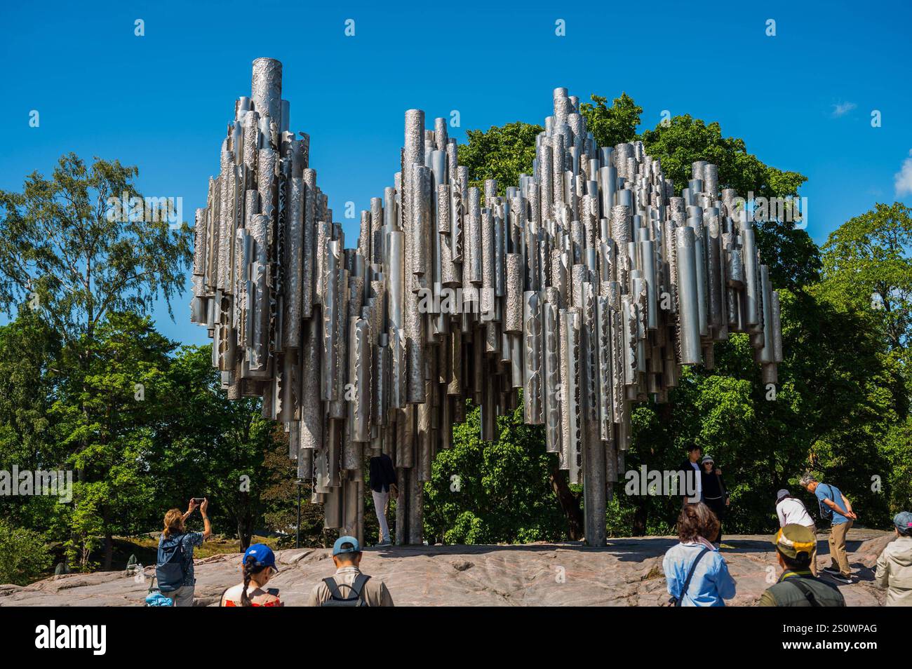 Helsinki / Sibelius-Denkmal *** Helsinki Sibelius Monument Stock Photo ...