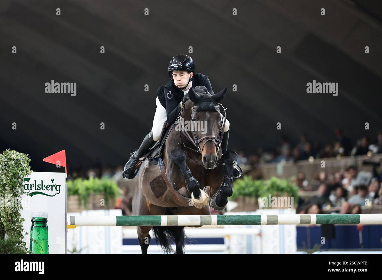 Thibeau Spits of Belgium with Conrad Quality Z during the Jumping ...