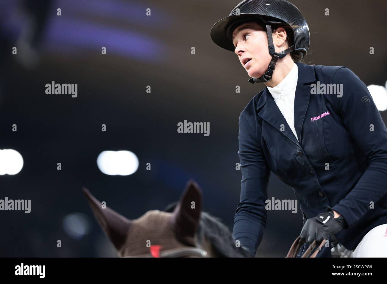 Katrin Eckermann of Germany with Chao Lee during the Jumping Mechelen ...