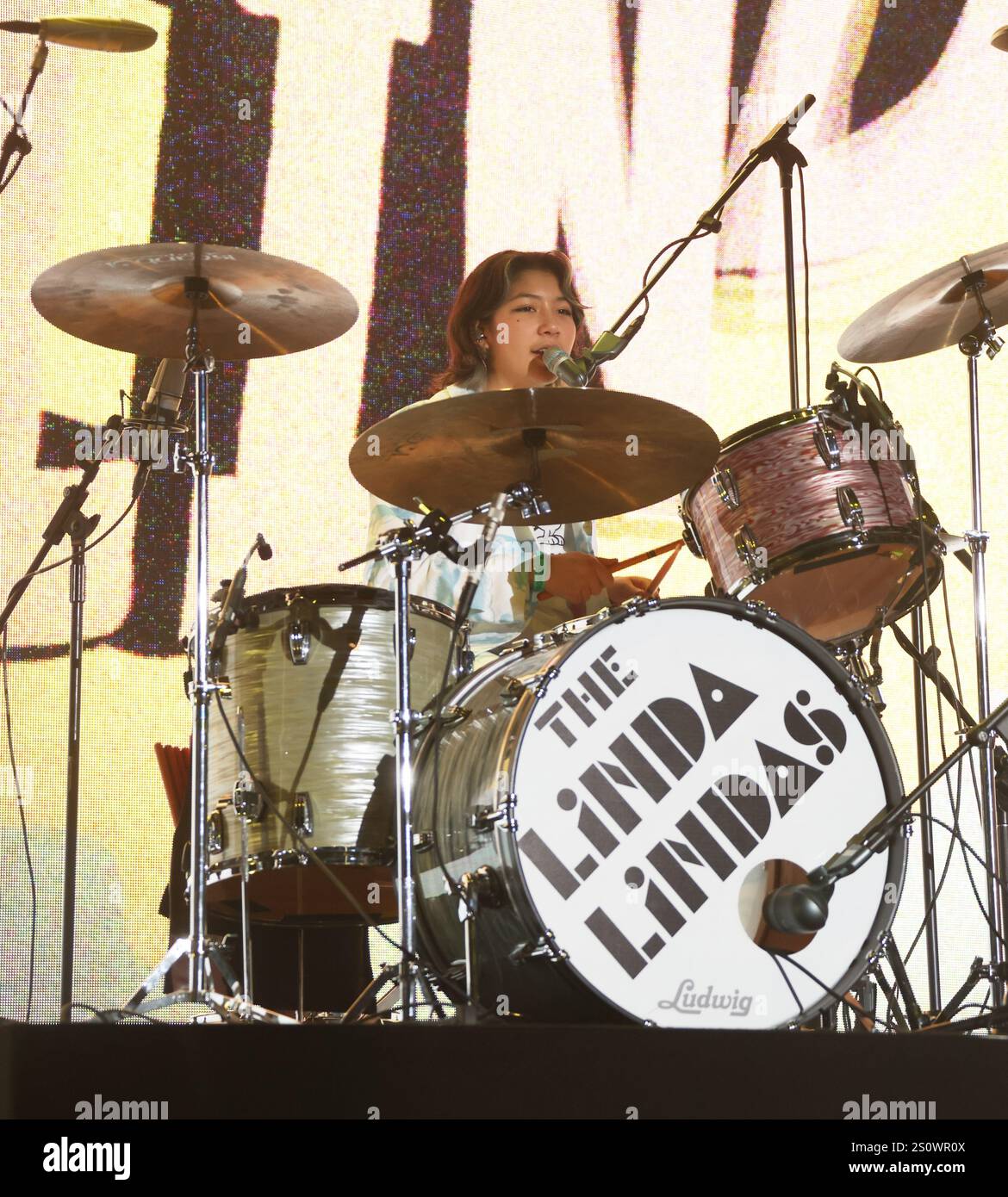 Mila de la Garza of The Linda Lindas performs onstage during The 33rd ...