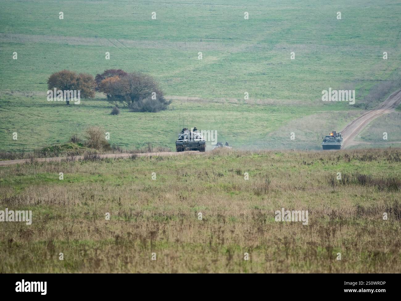 a british army challenger ii 2 FV4034 main battle tank and a CRARRV in ...