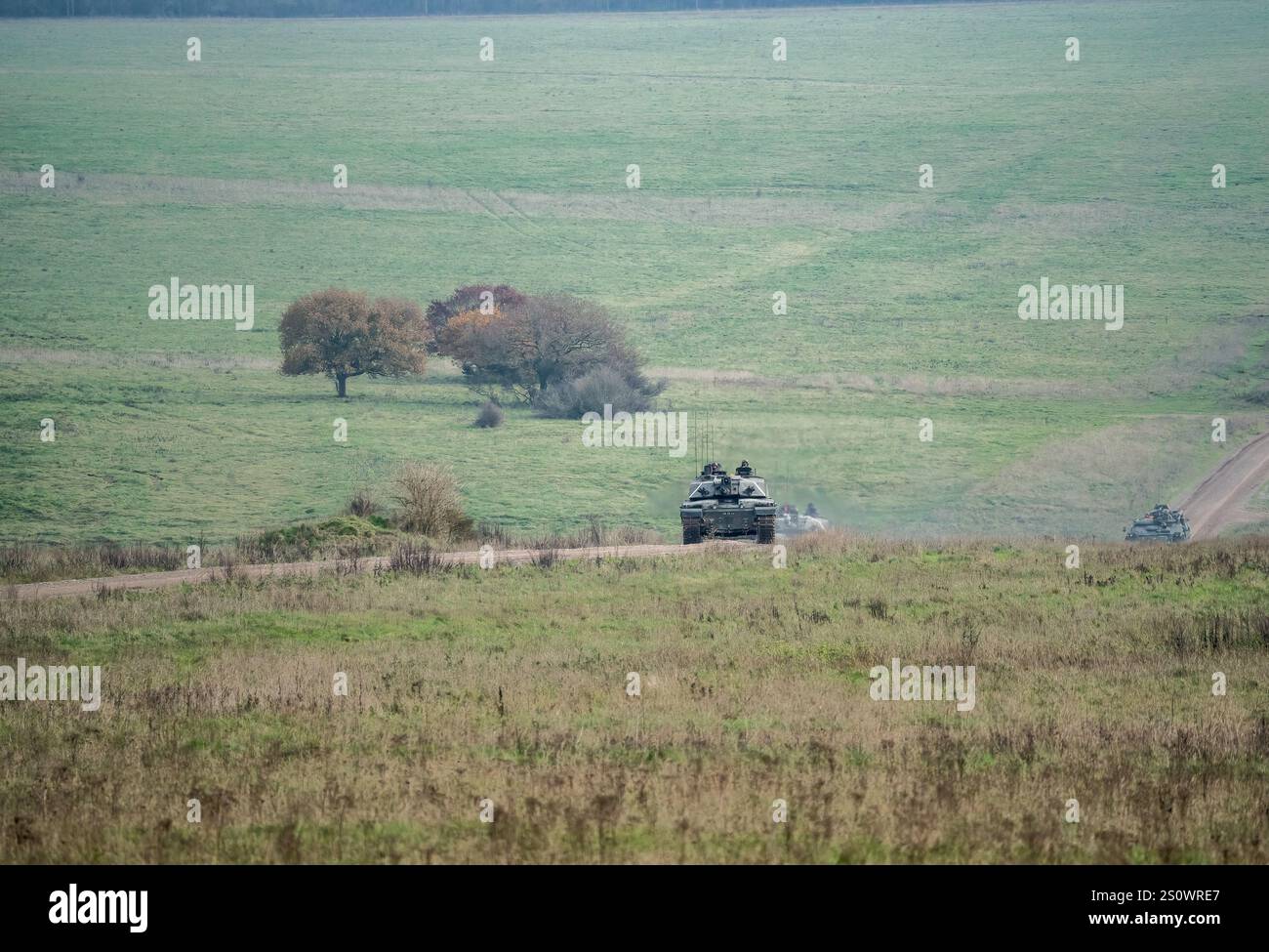 a british army challenger ii 2 FV4034 main battle tank and a CRARRV in ...