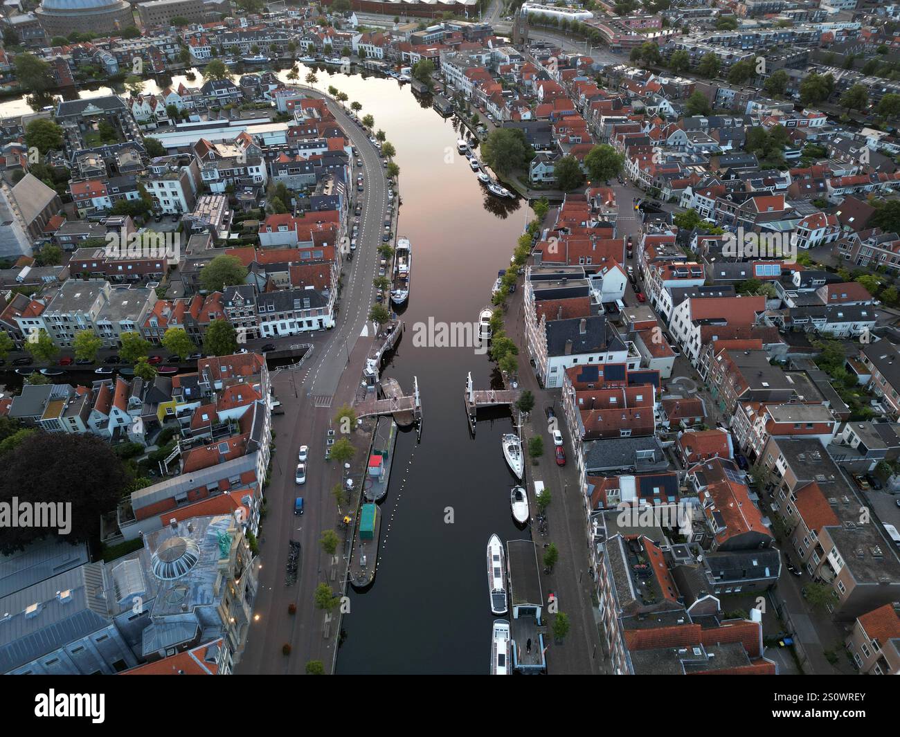 Aerial view of the historic city of Haarlem, The Netherlands Stock ...