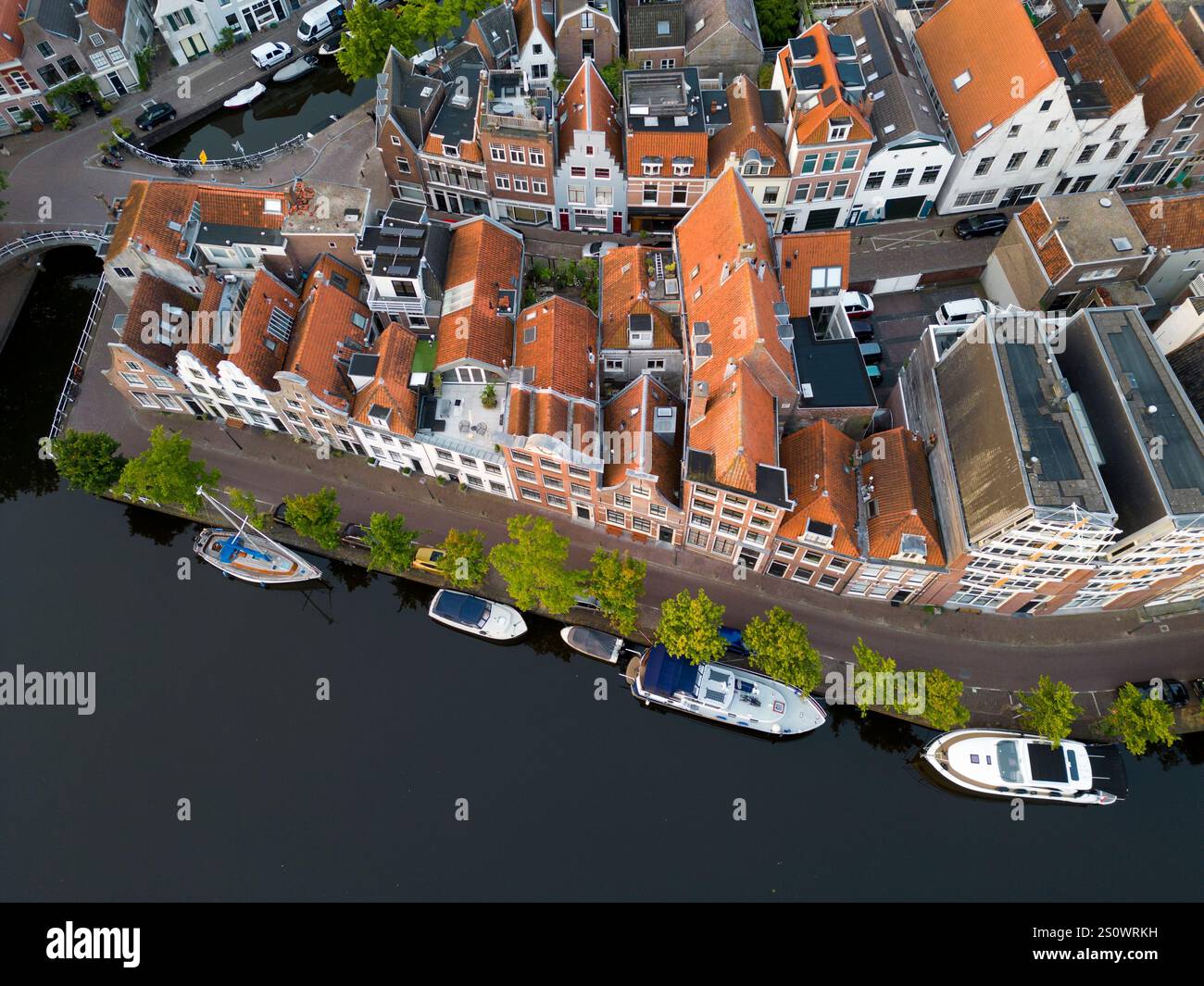 Aerial view of the historic city of Haarlem, The Netherlands Stock ...