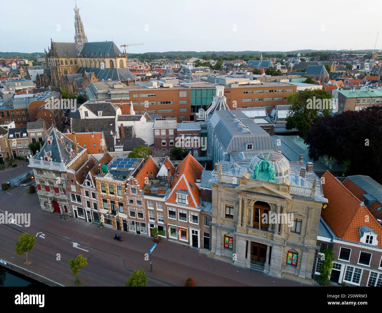 Aerial view of the historic city of Haarlem, The Netherlands Stock ...