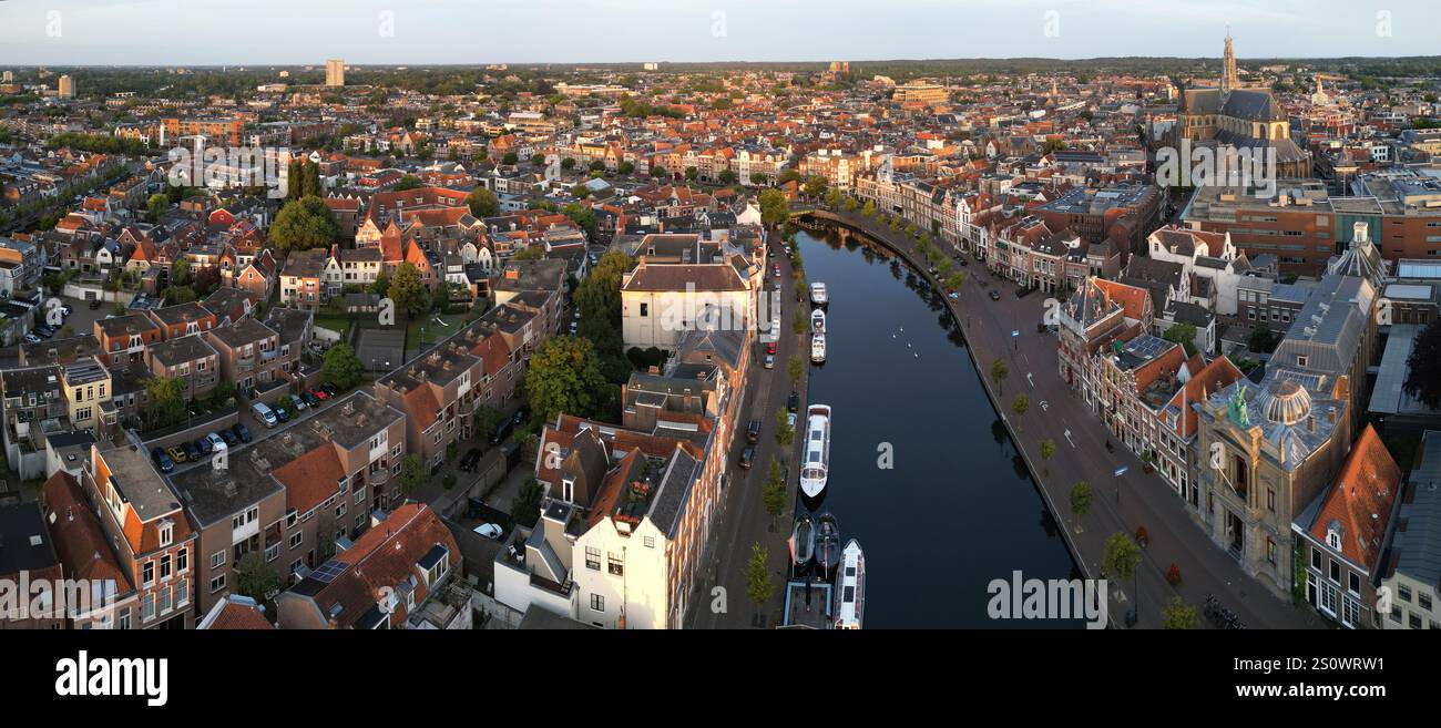 Aerial view of the historic city of Haarlem, The Netherlands Stock ...