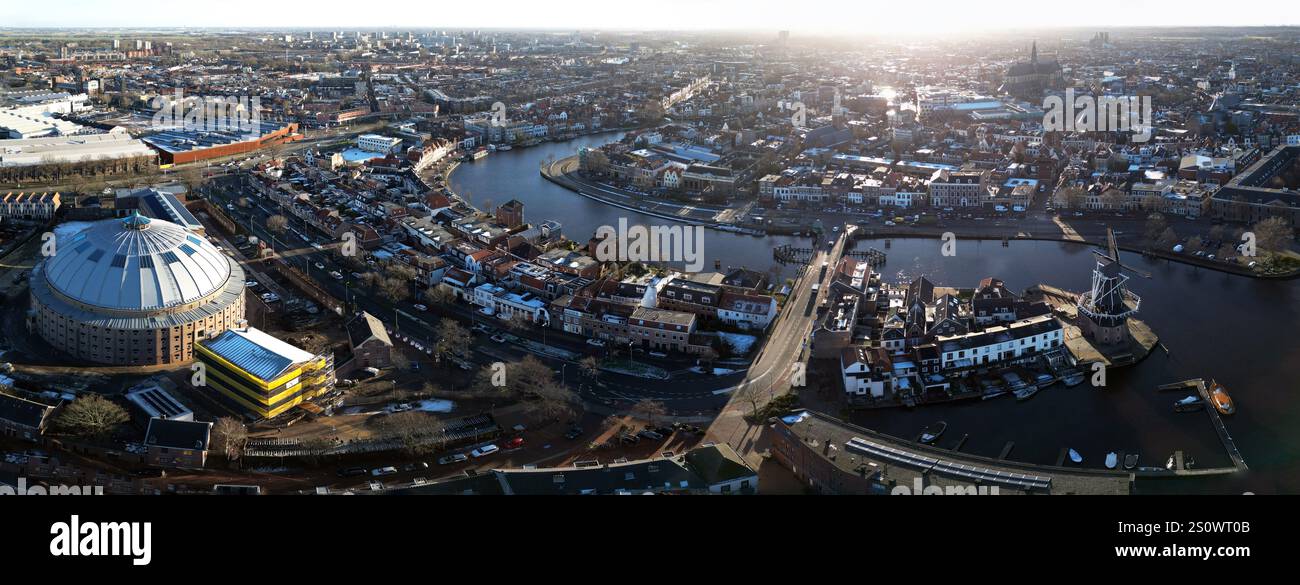 Aerial view of the historic city of Haarlem, The Netherlands Stock ...