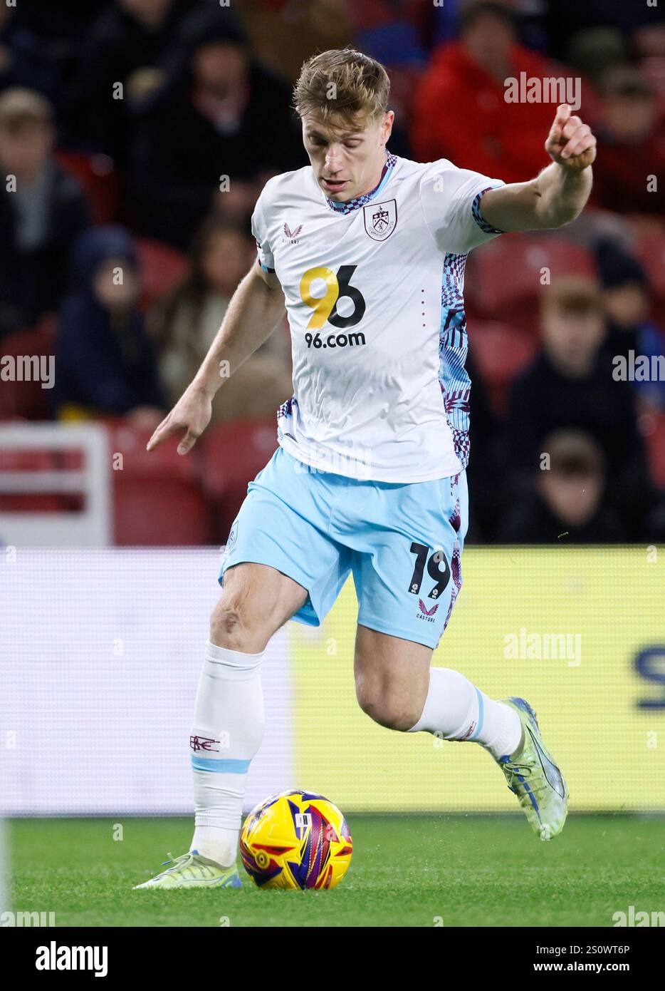 Burnley's Zian Flemming in action during the Sky Bet Championship match ...