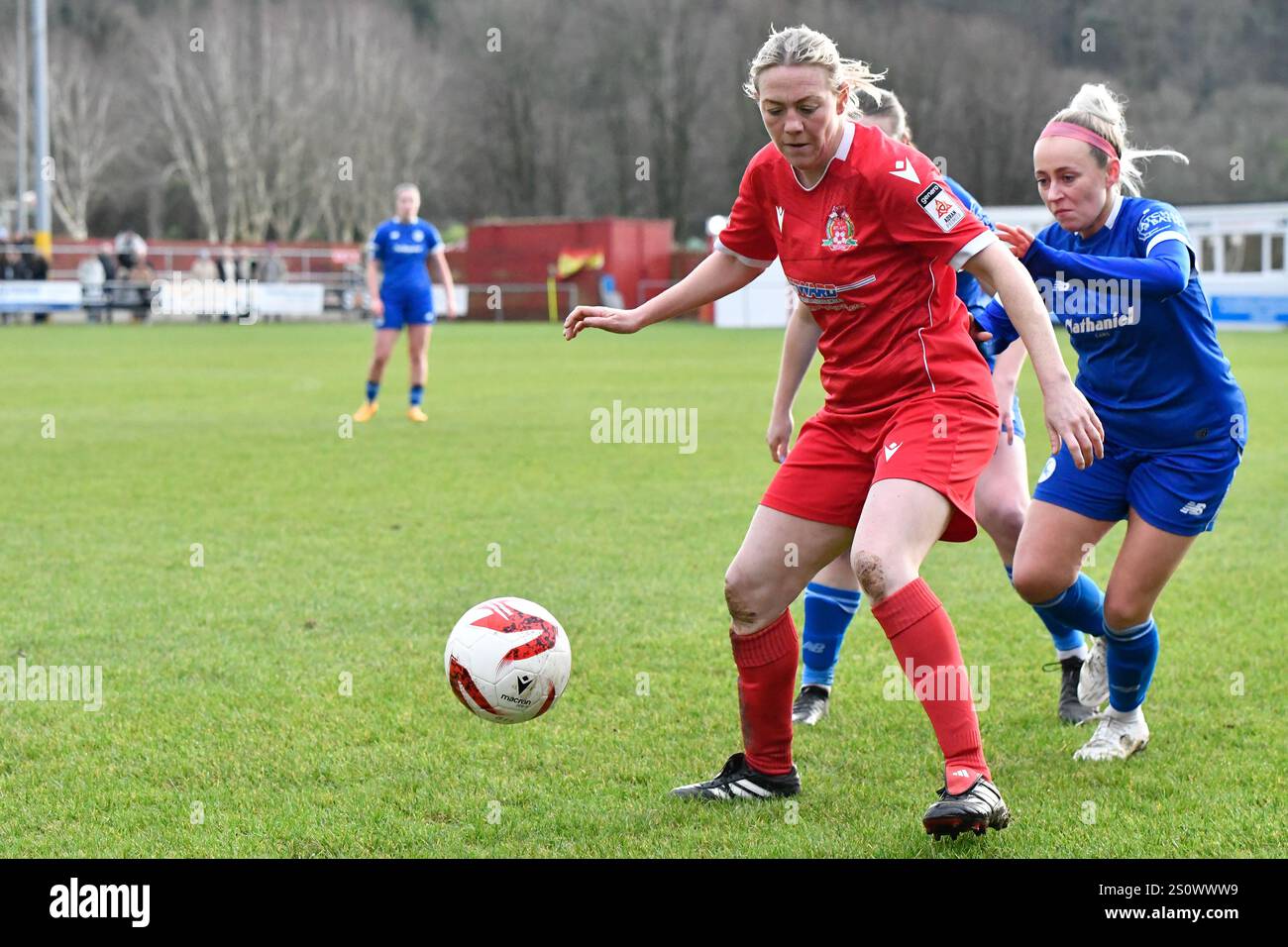 Briton Ferry, Wales. 29 December 2024. Tija Richardson of Briton Ferry ...