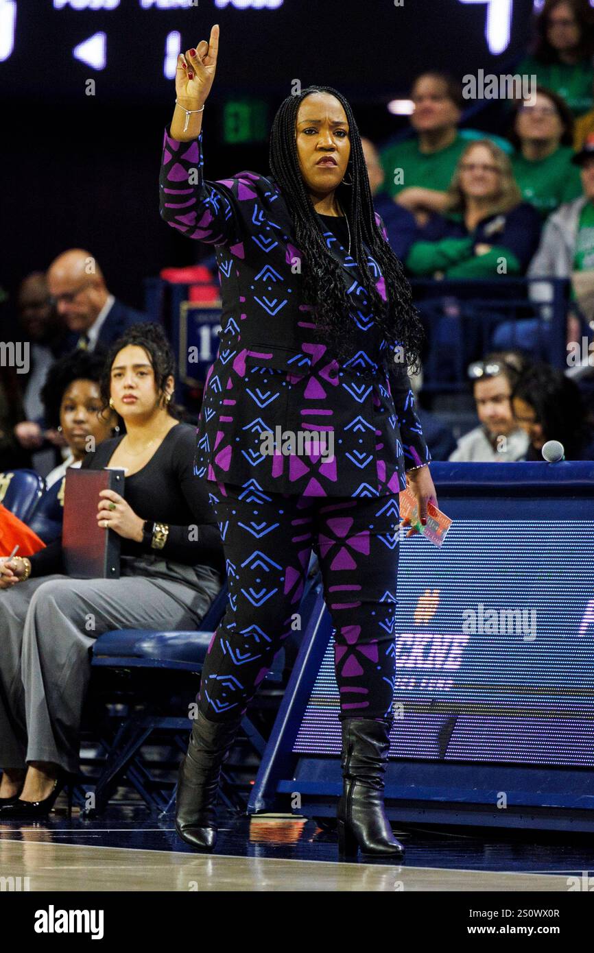 South Bend, Indiana, USA. 29th Dec, 2024. Virginia head coach Amaka ...