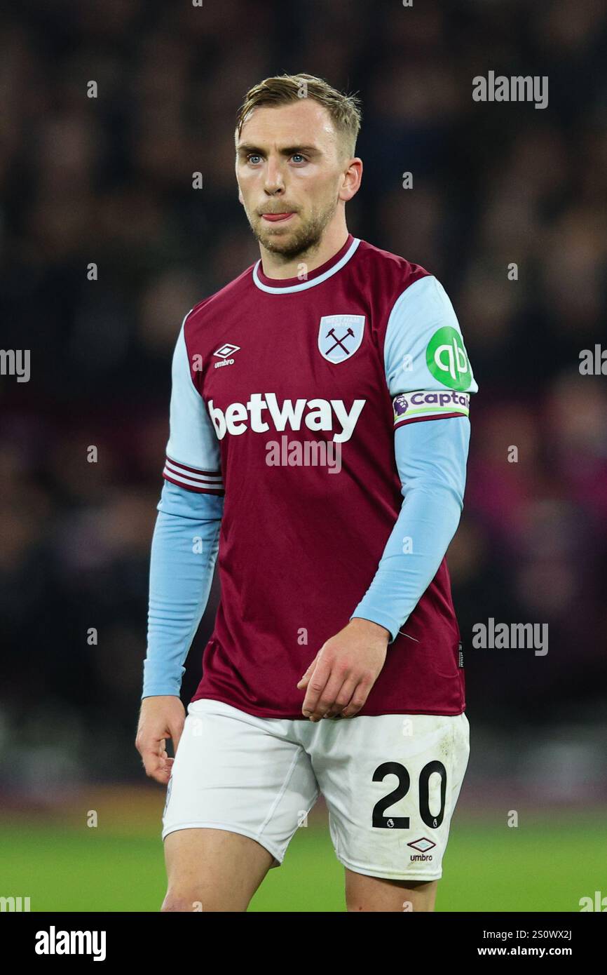 LONDON, UK - 29th Dec 2024: Jarrod Bowen of West Ham United looks on ...