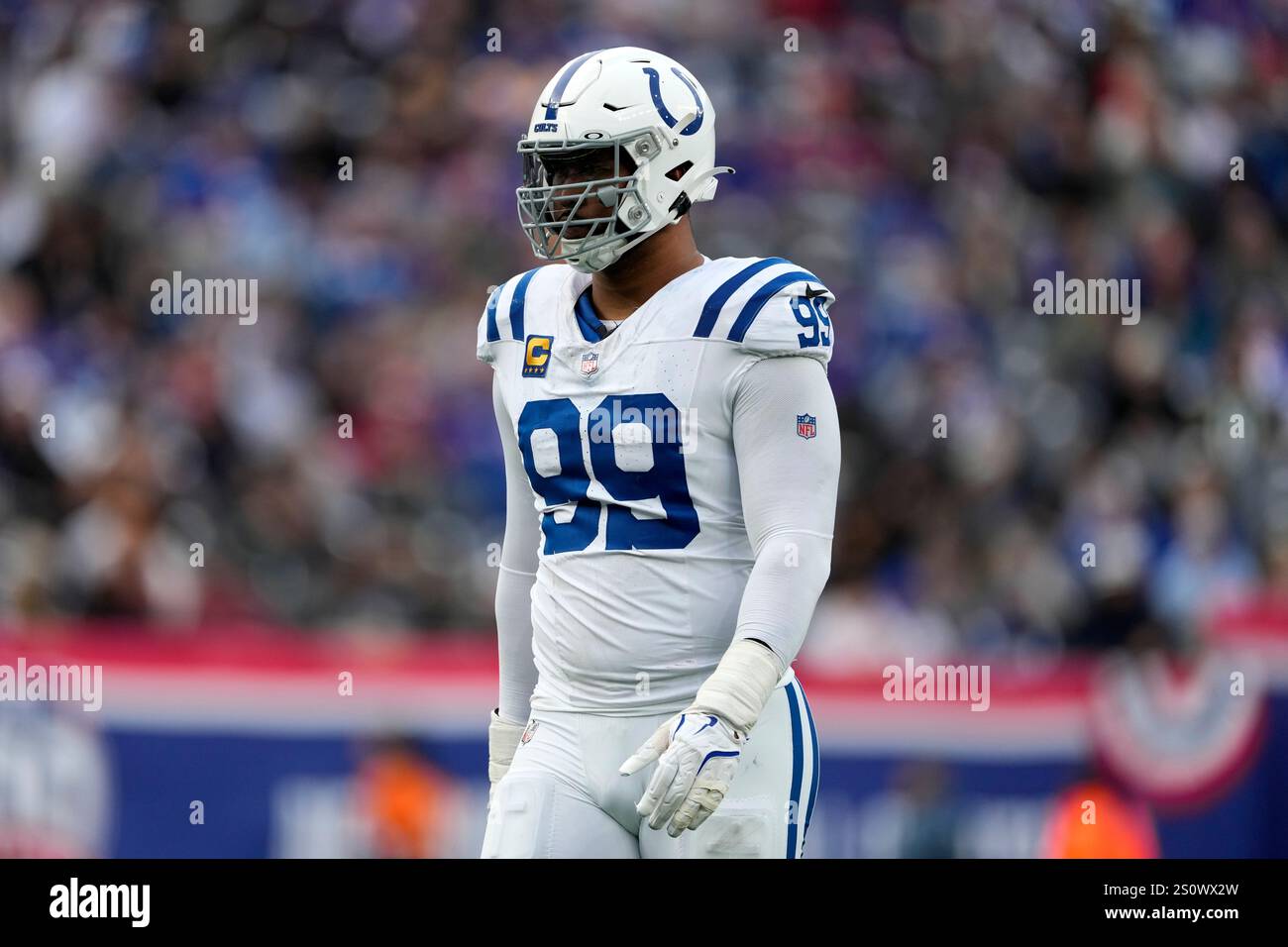 Indianapolis Colts defensive tackle DeForest Buckner (99) plays against ...