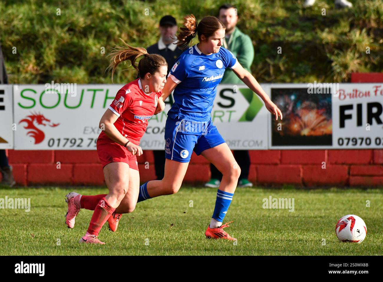 Briton Ferry, Wales. 29 December 2024. Fiona Barry of Cardiff City ...