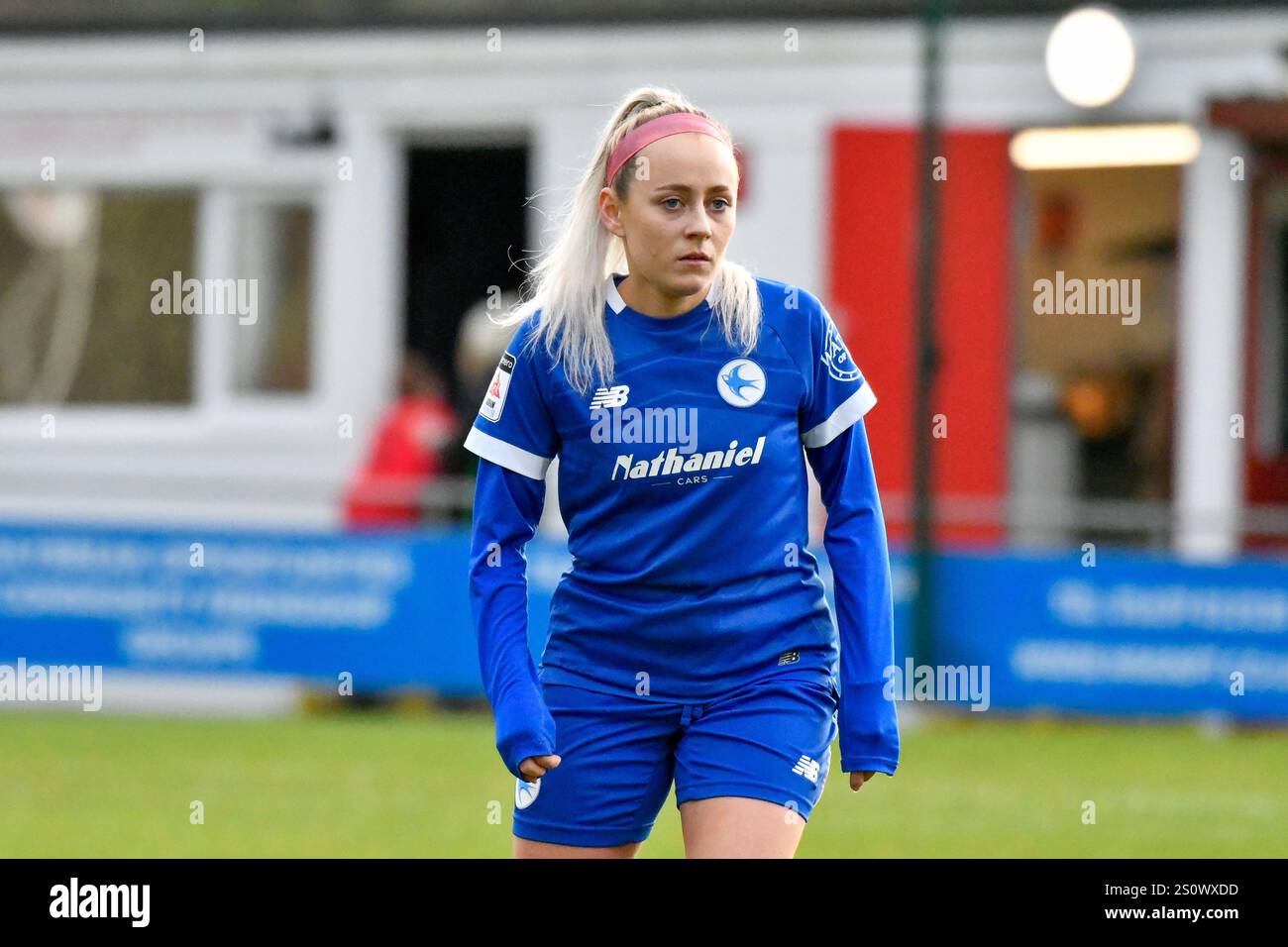 Briton Ferry, Wales. 29 December 2024. Kerry Walklett of Cardiff City ...
