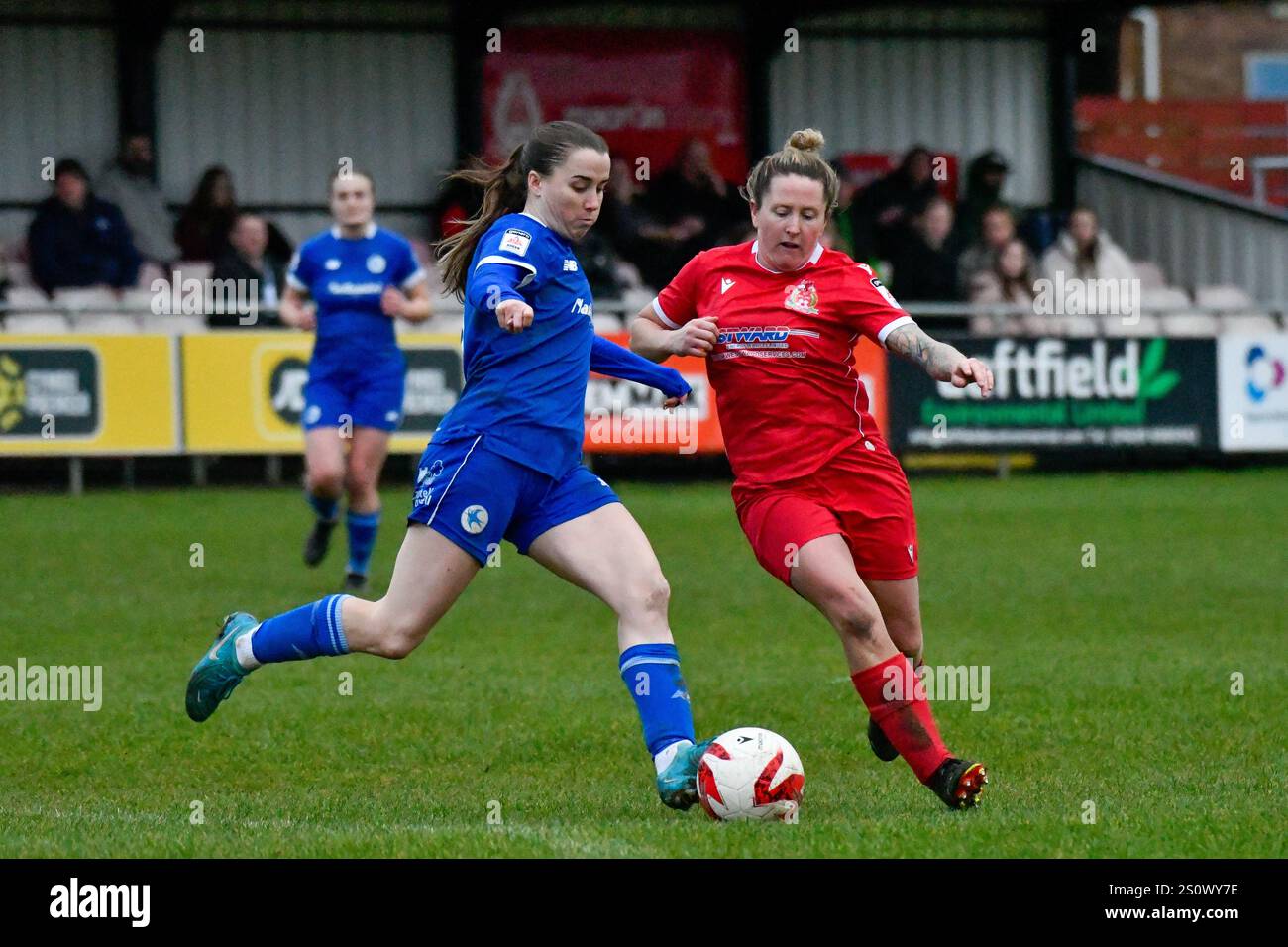 Briton Ferry, Wales. 29 December 2024. Lisa Owen of Cardiff City Women ...