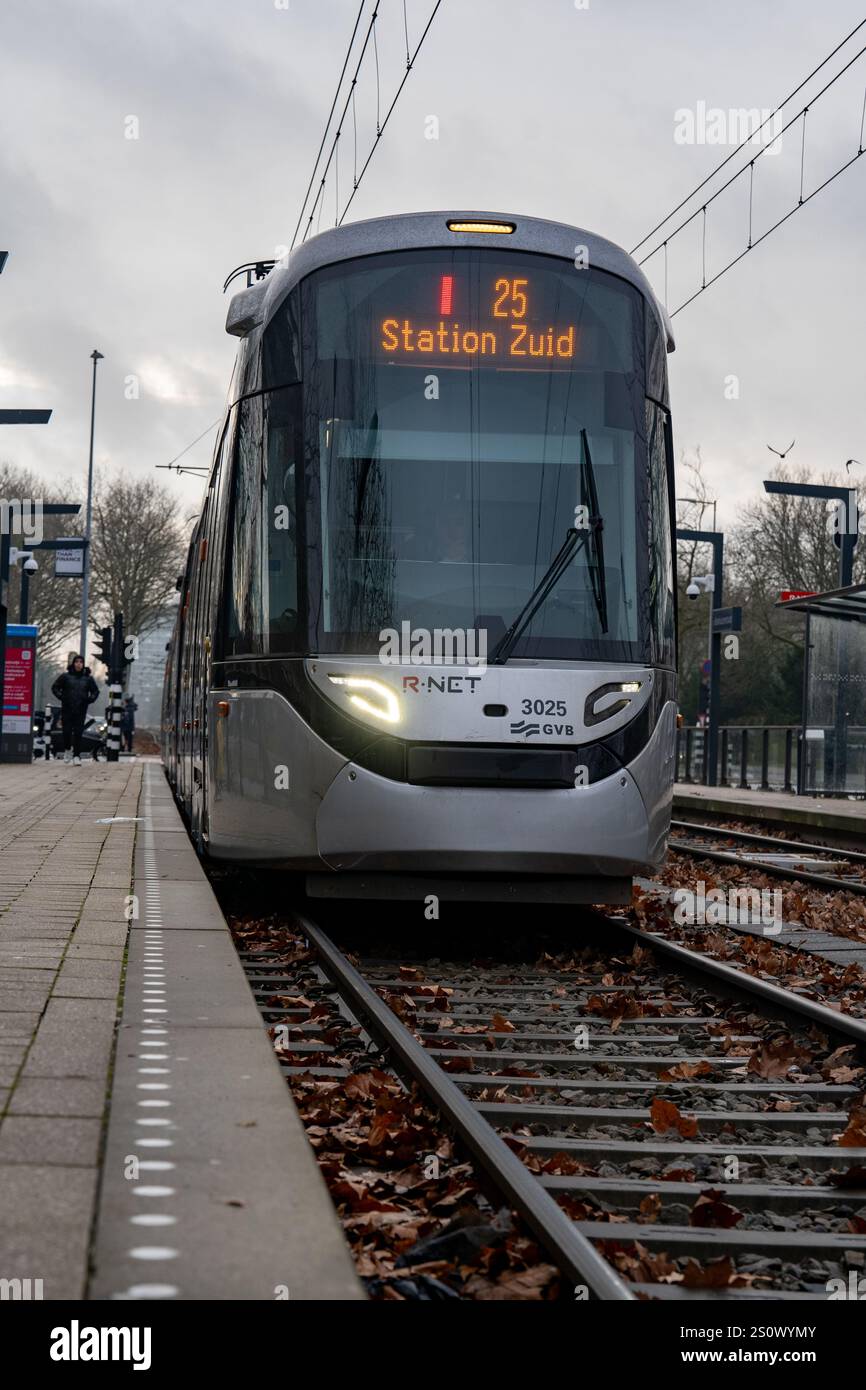 Amsterdam, Netherlands - December 14th 2024: Amsterdam Metro Train And ...